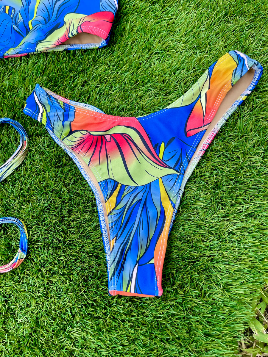 Krystal Scrunch Bottoms - Cyanic Lilly - – Viosa Collection